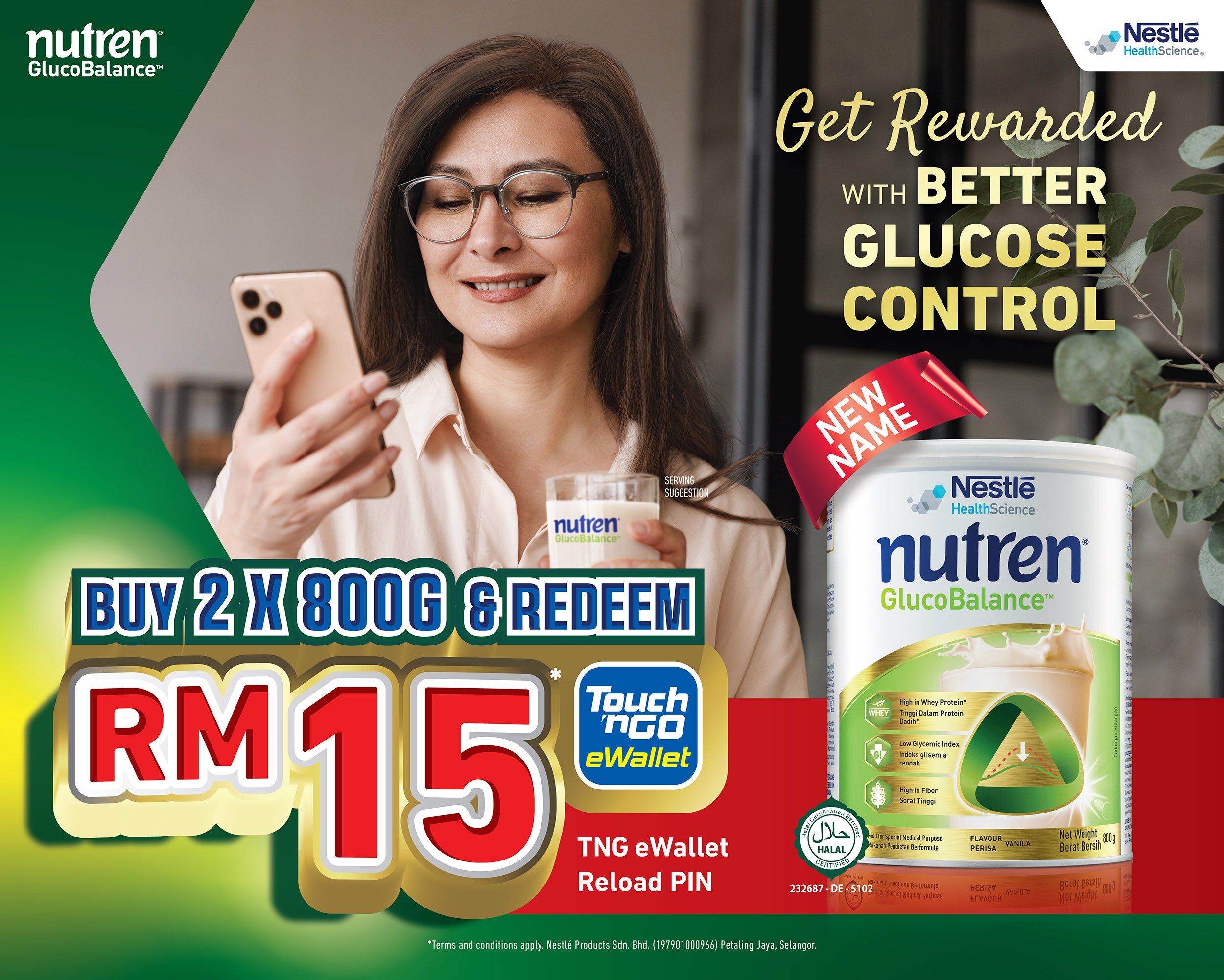 NUTREN GlucoBalance Buy and Redeem eWallet